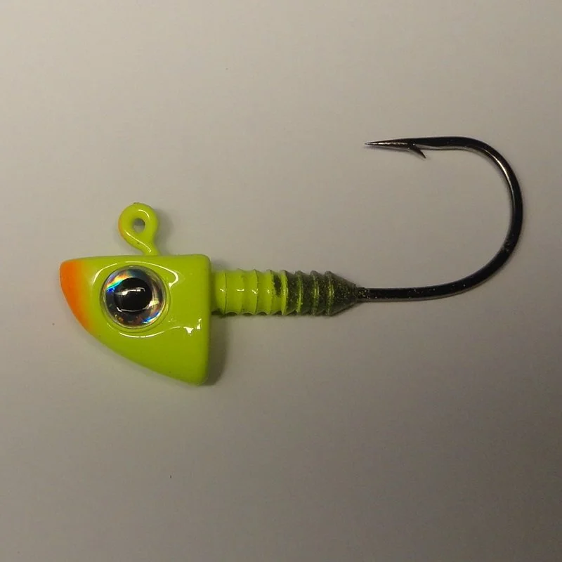 Fin-S Head 21g 4/0 Chartreuse Orange - Lunker City | Jigg.se | Jigg.se