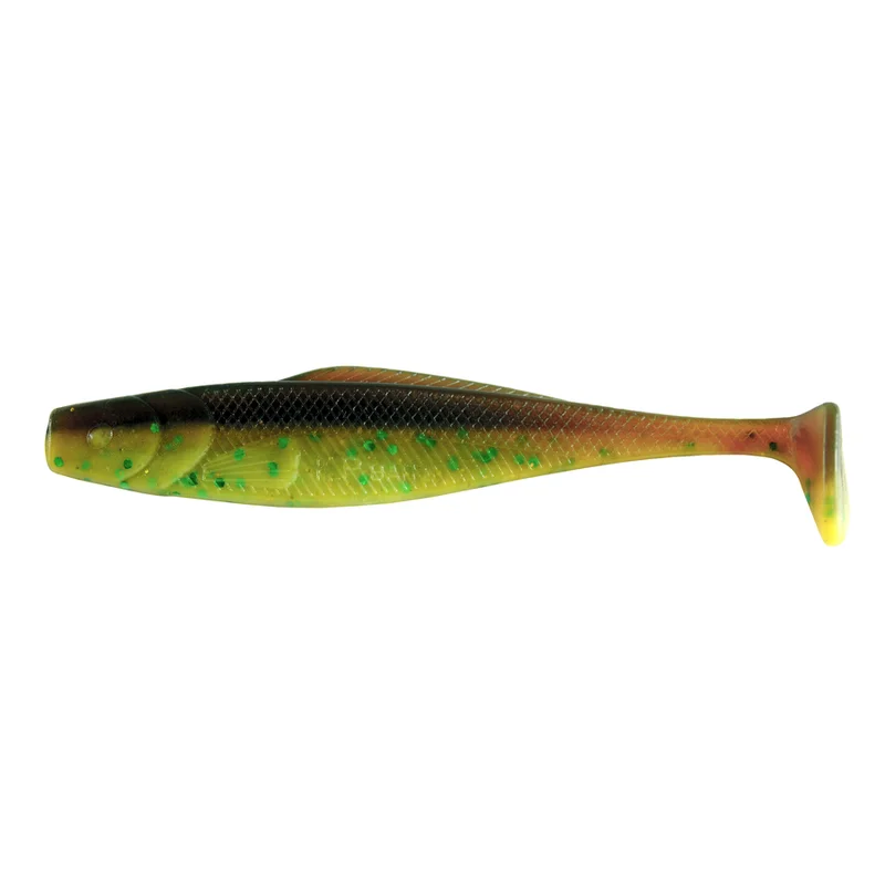 Natural Shad 8,75cm Chartreuse/Svart - KP Baits | Jigg.se