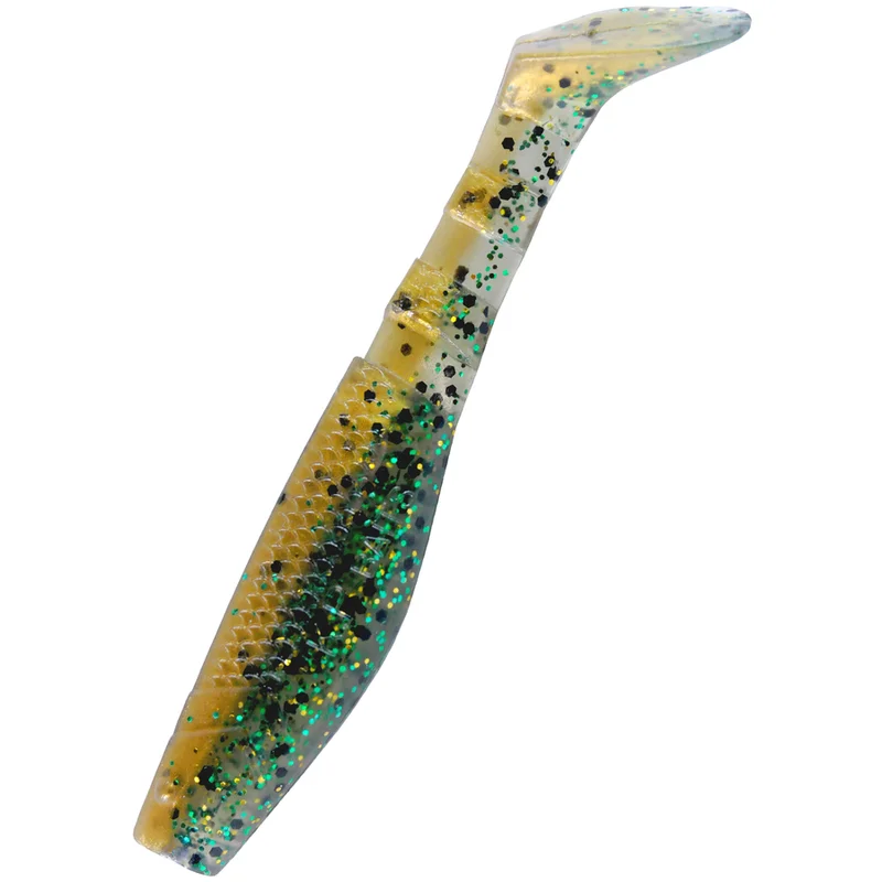 Original Shad Transparent Brun Grönt Glitter 5cm - KP Baits | Jigg.se ...