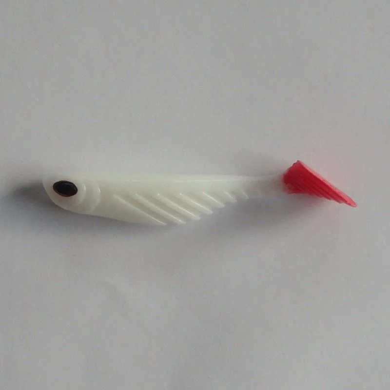 Powerbait Ripple Shad 7cm Vit/Röd Svans - Berkley | Jigg.se | Jigg.se