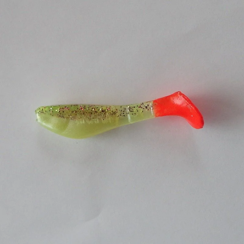 Ripper 5cm Pärlemor Guld/Rött Glitter Paddeltail - Akara | Jigg.se ...