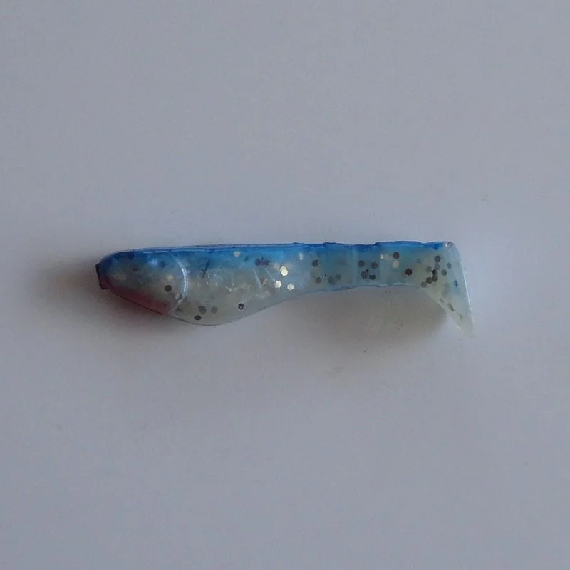 Relax Ripper Kopyto 5cm Blå Pärlemor Silverglitter | Jigg.se