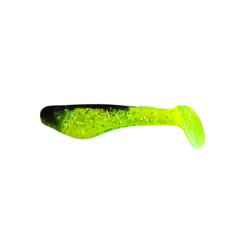 Ripper Kopyto Chartreuse/Svart Hologlitter 3.5cm (1") 6-pack - Relax ...