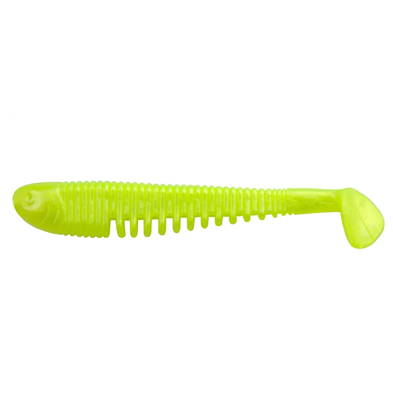 Skeleton Shad 7,5cm 005 Chartreuse - KP Baits | Jigg.se | Jigg.se