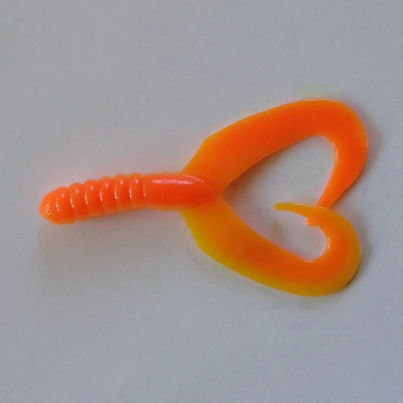 Darts Twintail 7cm Orange/Gul - Twisterbete | Jigg.se